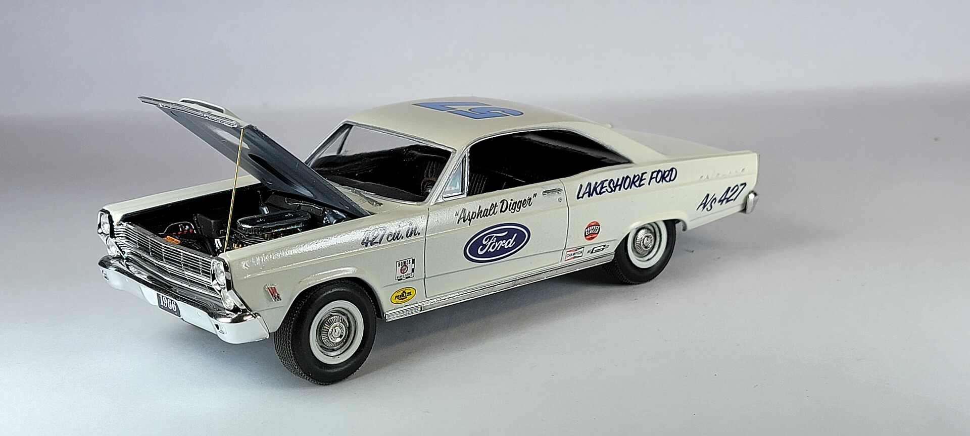 1966 Ford Fairlane 427 -- Plastic Model Car Truck Vehicle Kit -- 1/25 ...