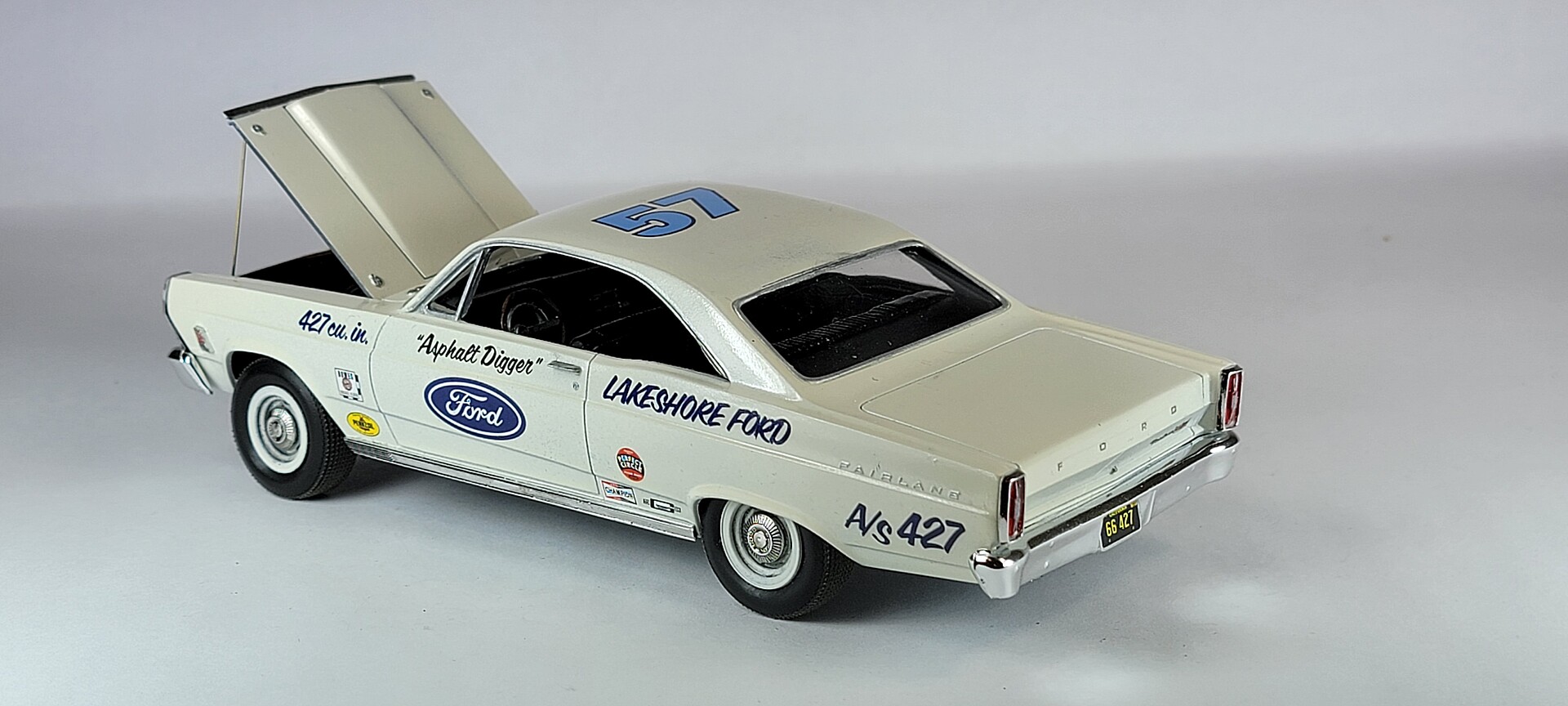 1966 Ford Fairlane 427 -- Plastic Model Car Truck Vehicle Kit -- 1/25 ...