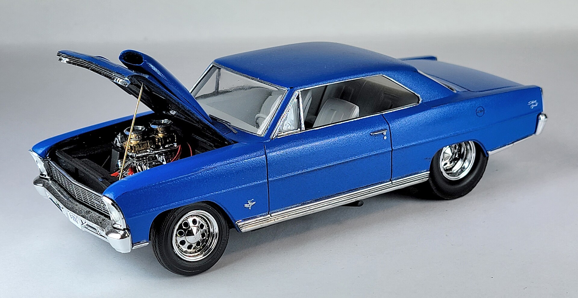 1966 Chevy Nova Pro Street -- Plastic Model Car Kit -- 1/25 Scale ...