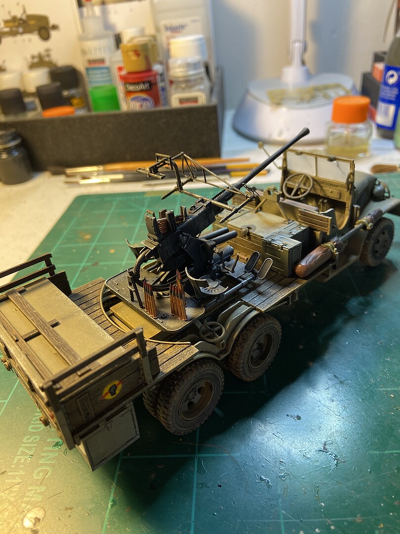 GMC Bofors 40mm Gun Cargo Truck -- Plastic Model Military Vehicle Kit ...