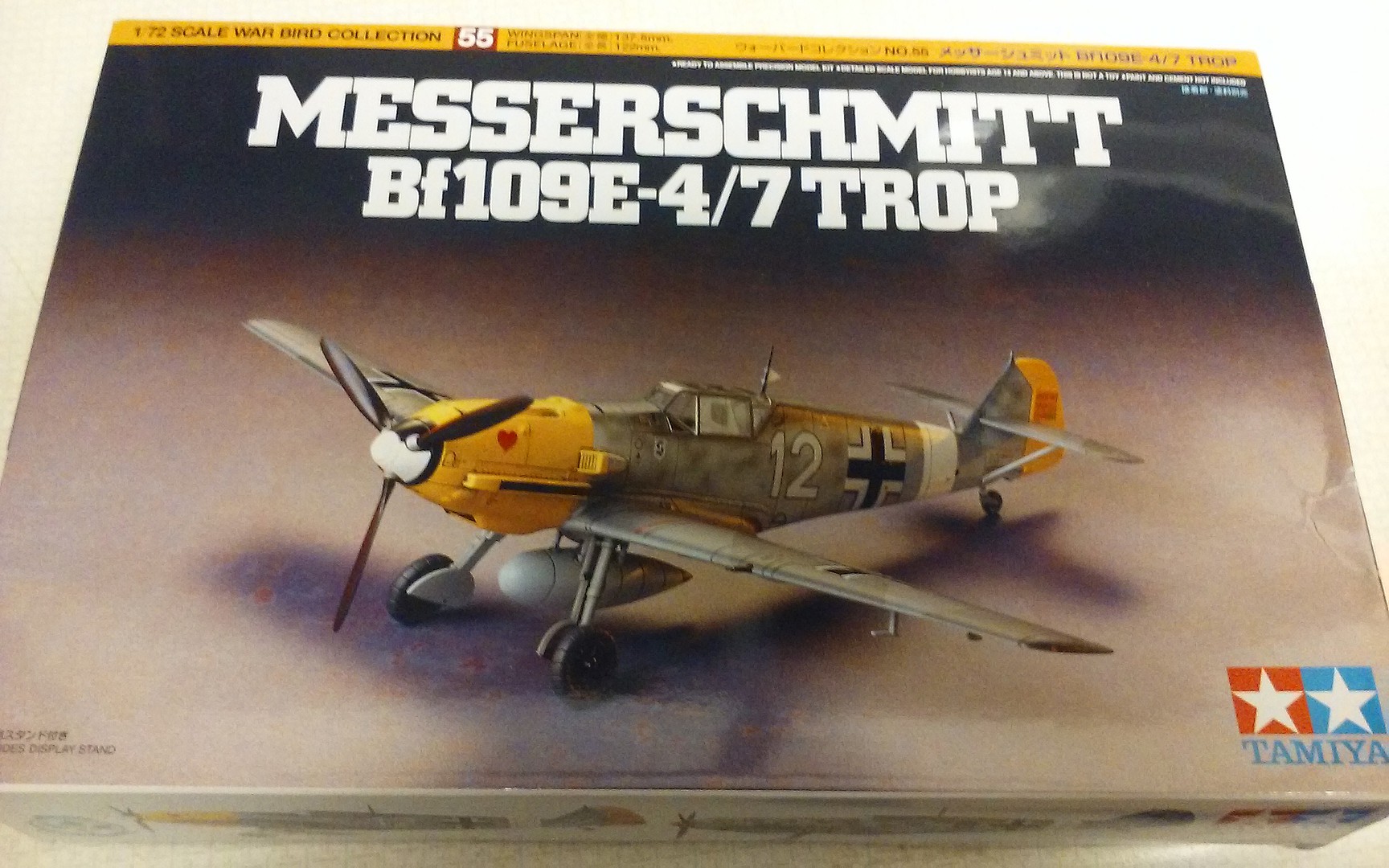 Gallery Pictures Tamiya Messerschmitt Bf109 E 4/7 Plastic Model Airplane Kit 1/72 Scale #60755