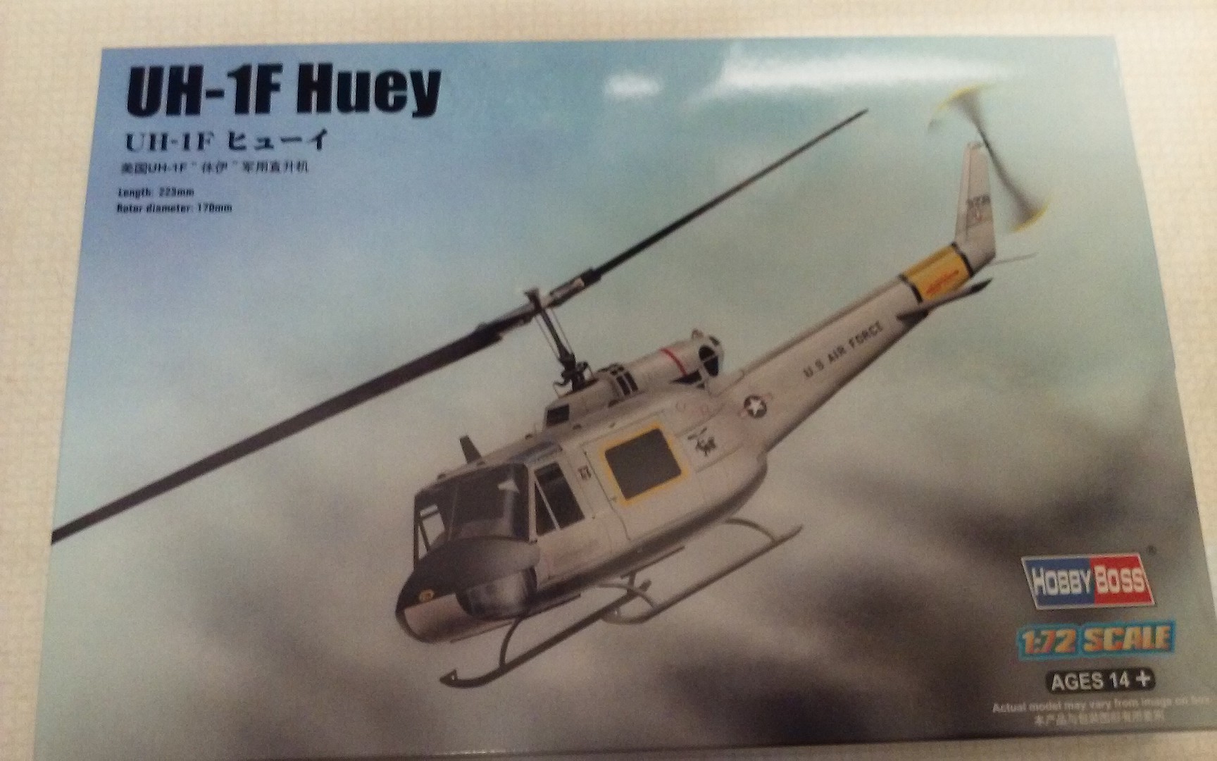 Gallery Pictures HobbyBoss UH-1F Huey Plastic Model Helicopter Kit 1/72 ...