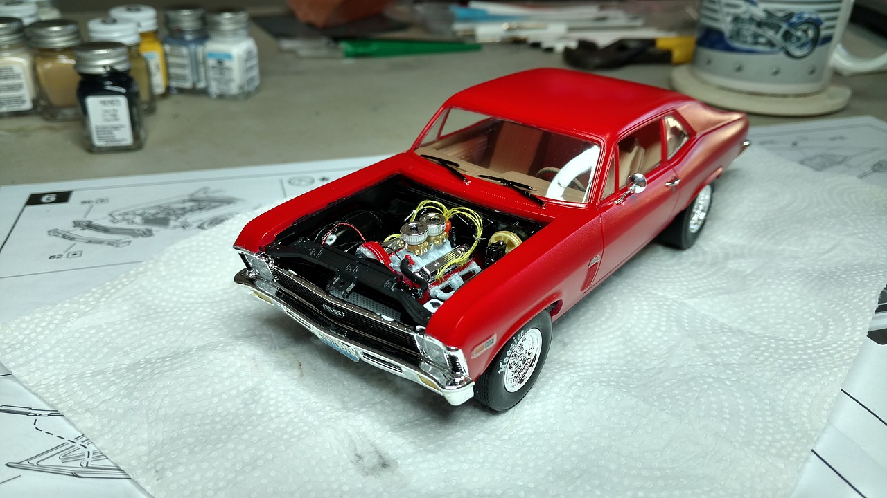 1969 Chevy Nova SS -- Plastic Model Car Kit -- 1/25 Scale -- #852098 ...