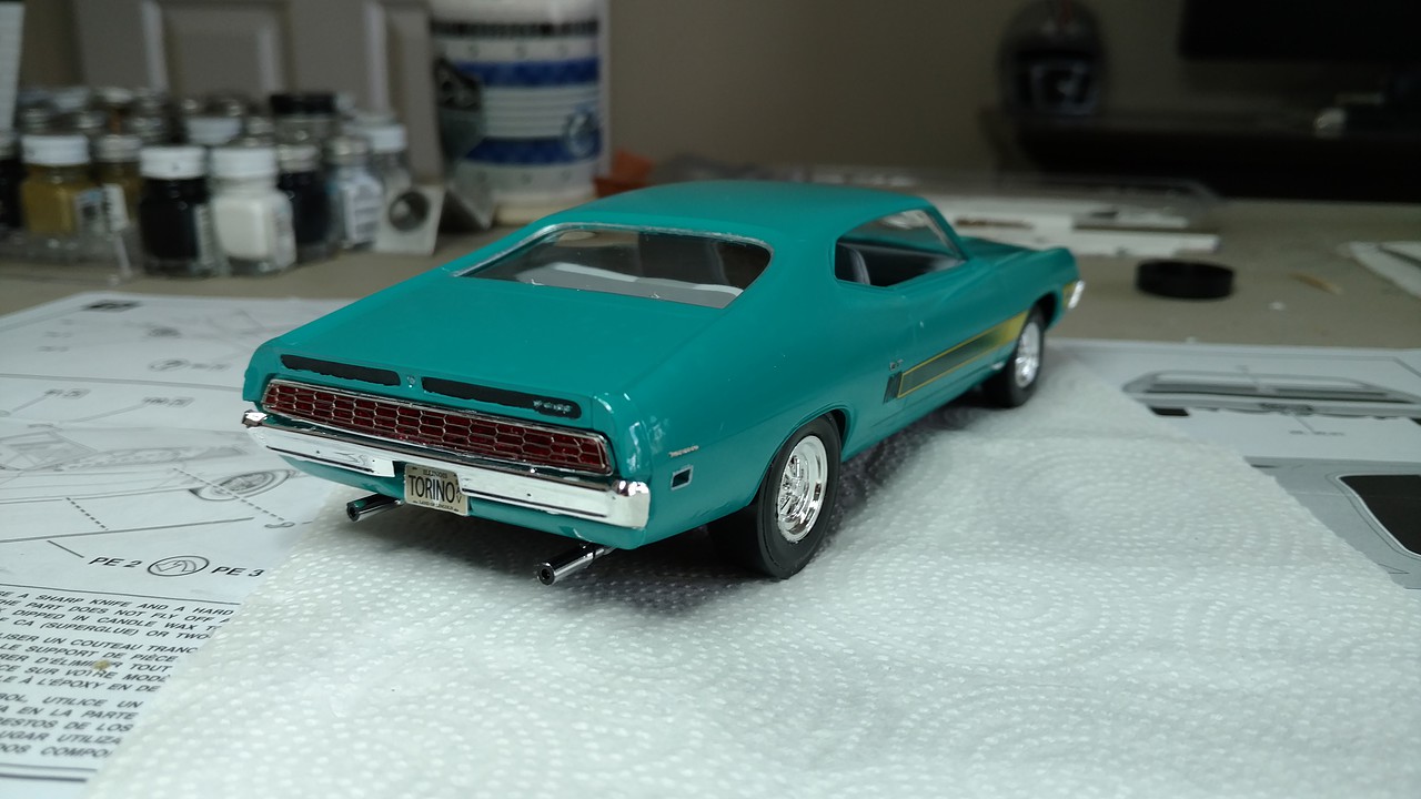 1970 Ford Torino GT 2'n1 -- Plastic Model Car Kit -- 1/25 Scale ...