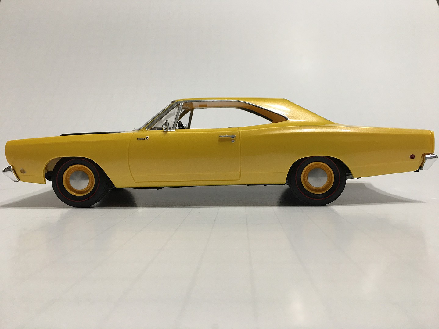 1968 Plymouth Roadrunner (Yellow) -- Plastic Model Car Truck Vehicle ...