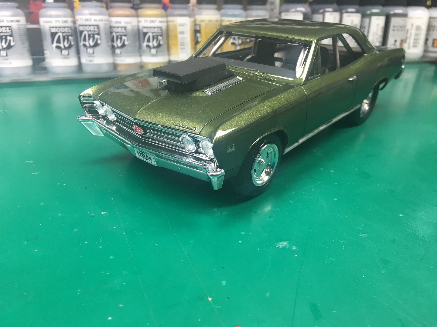 1967 Chevy Chevelle Pro Street Car -- 1/25 Scale -- Plastic Model Car ...