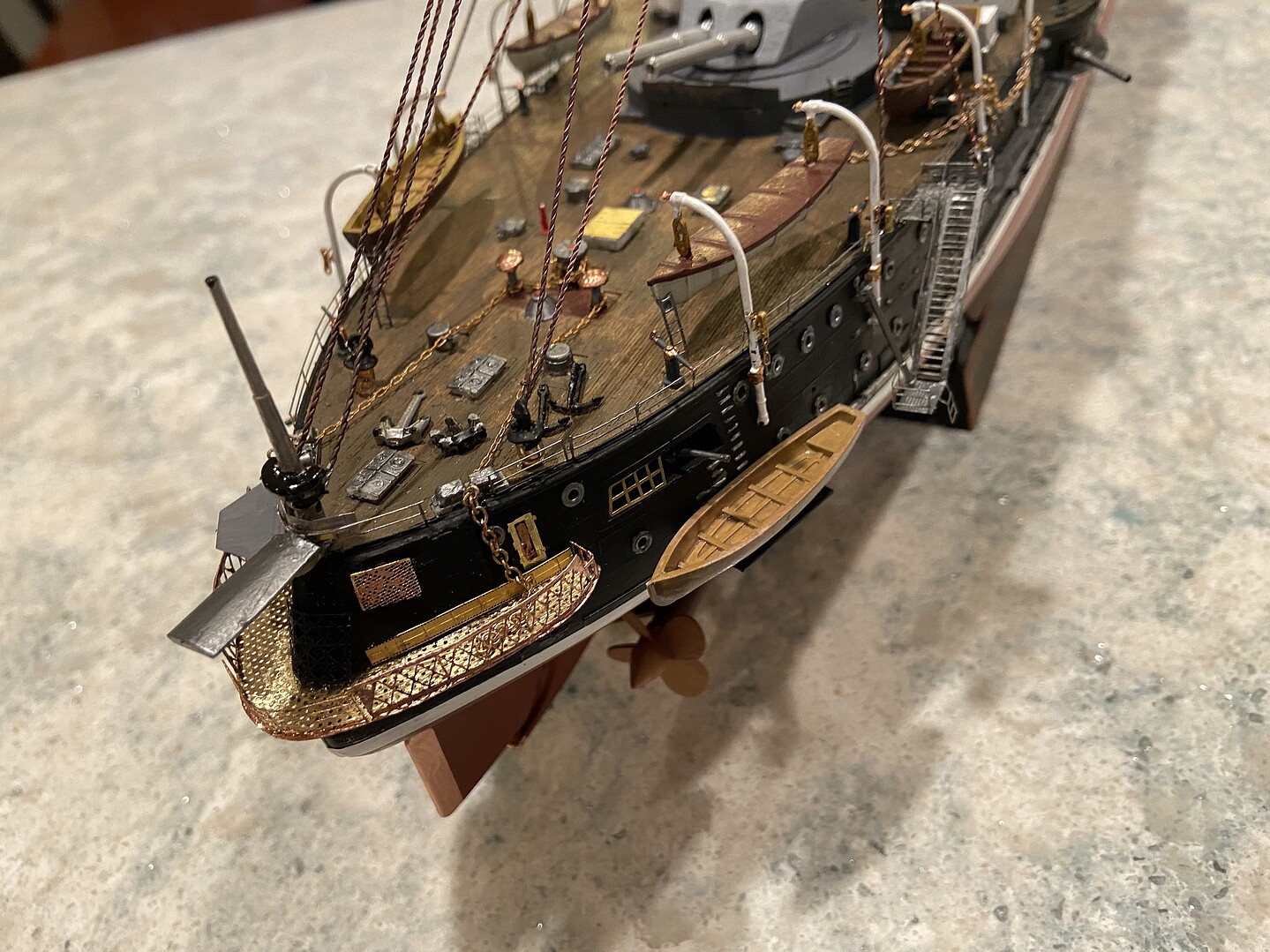 Japanese Battleship Mikasa 1902 -- Plastic Model Military Ship Kit -- 1 ...