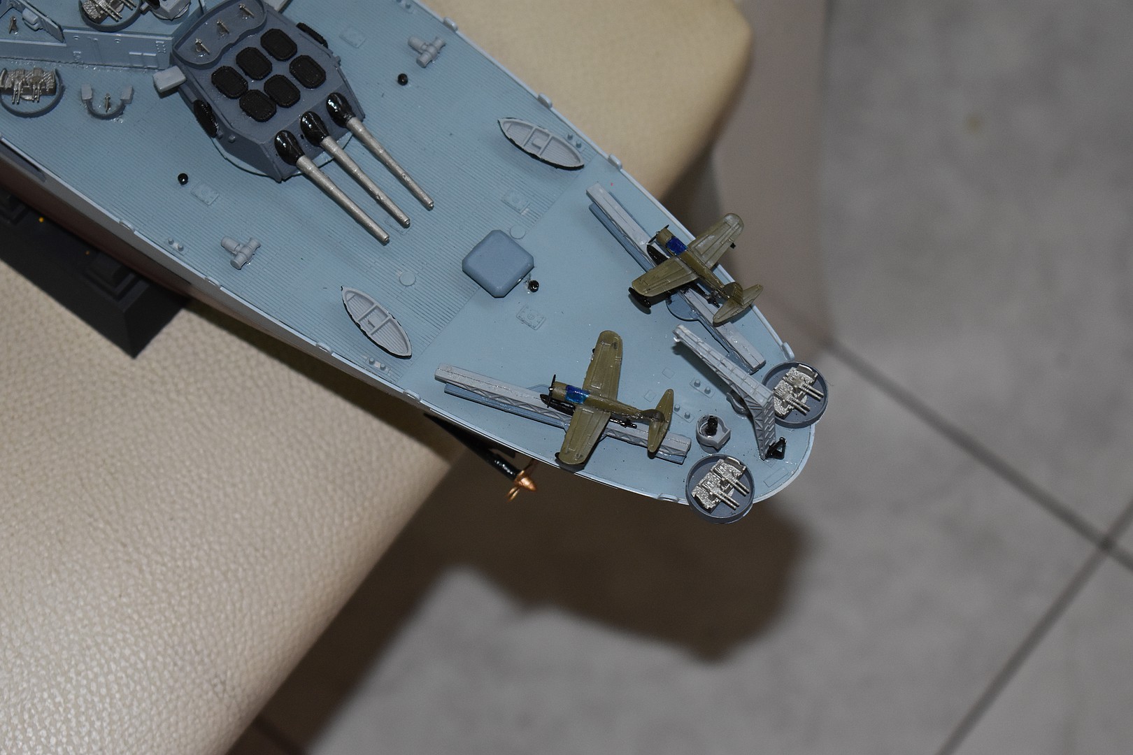 USS Alabama BB-60 Battleship -- Plastic Model Military Ship Kit -- 1/ ...