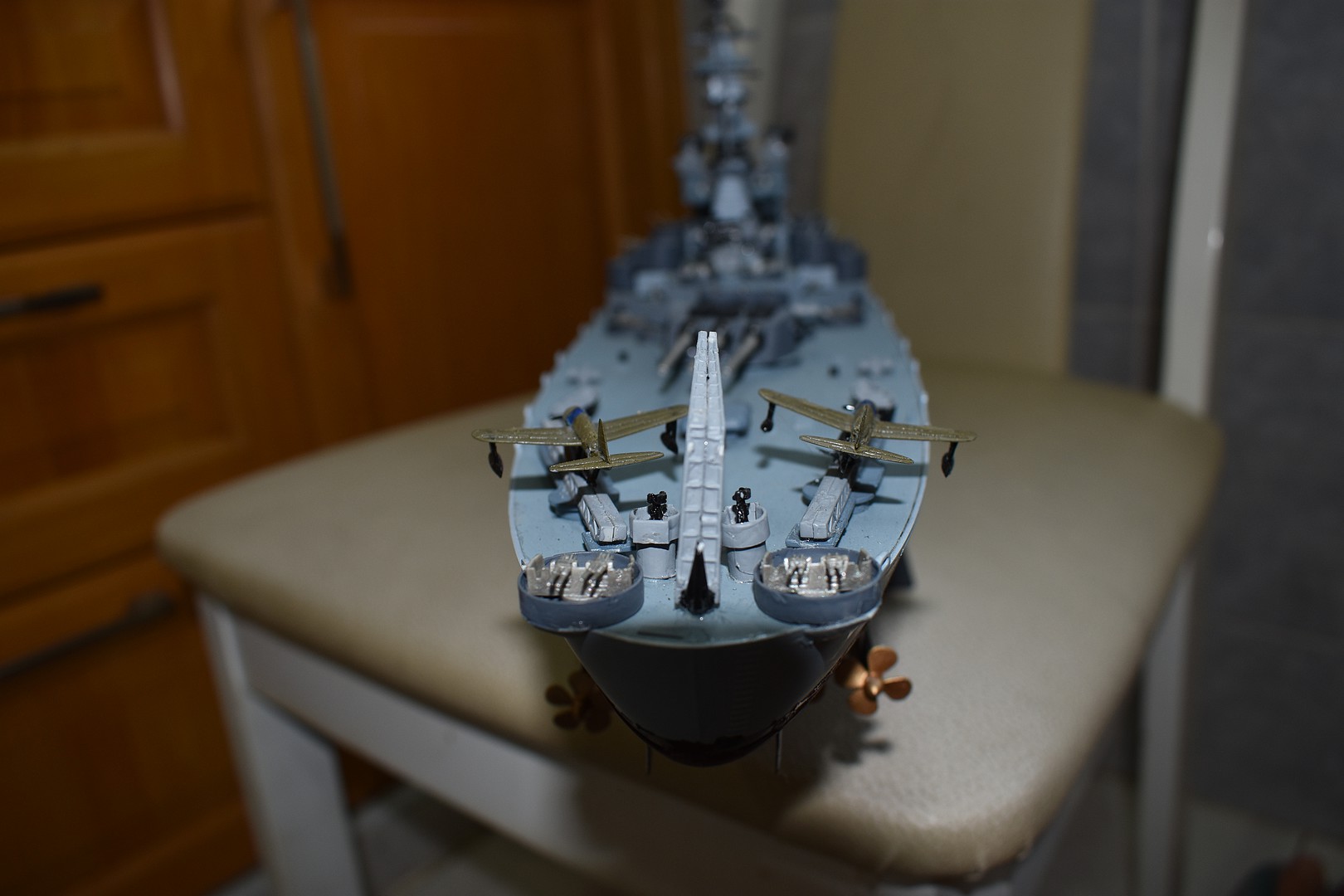 USS Alabama BB-60 Battleship -- Plastic Model Military Ship Kit -- 1/ ...