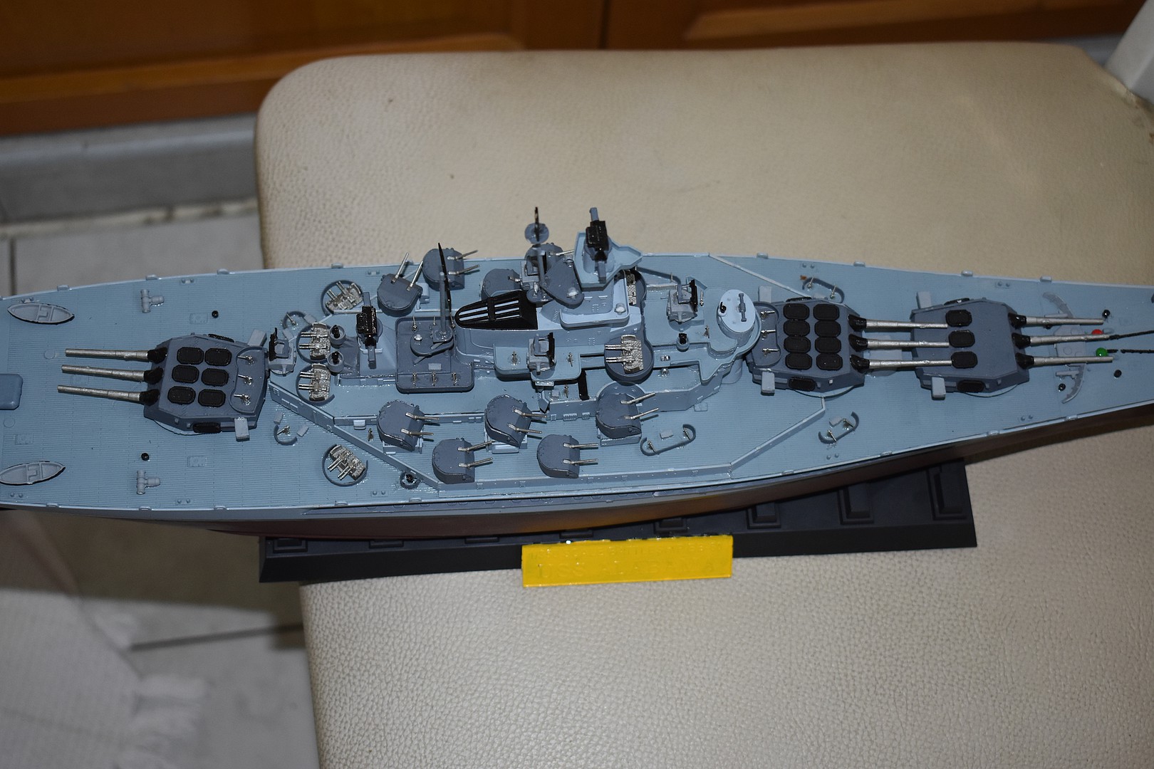 USS Alabama BB-60 Battleship -- Plastic Model Military Ship Kit -- 1/ ...