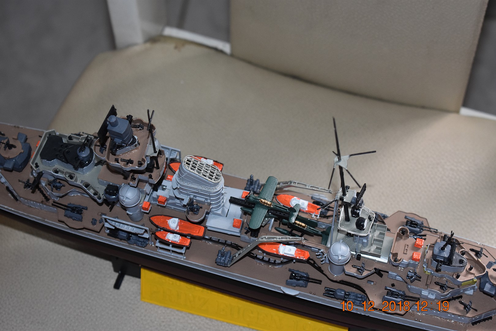 German Prinz Eugen Cruiser 1945 -- Plastic Model Military Ship Kit -- 1 ...