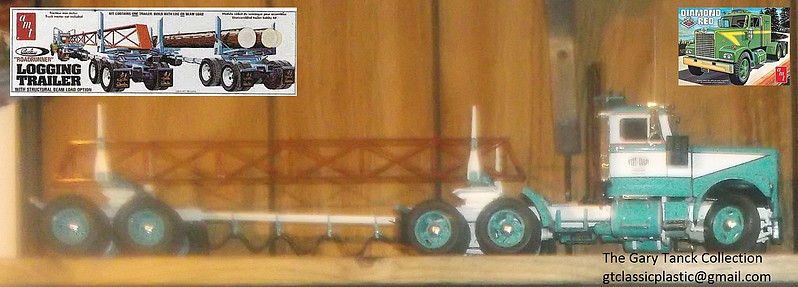 Peerless Roadrunner Logging Trailer -- Plastic Model Truck Kit -- 1/25 ...