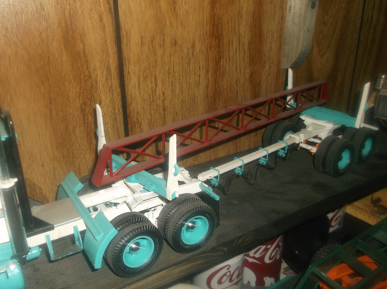Peerless Roadrunner Logging Trailer -- Plastic Model Truck Kit -- 1/25 ...