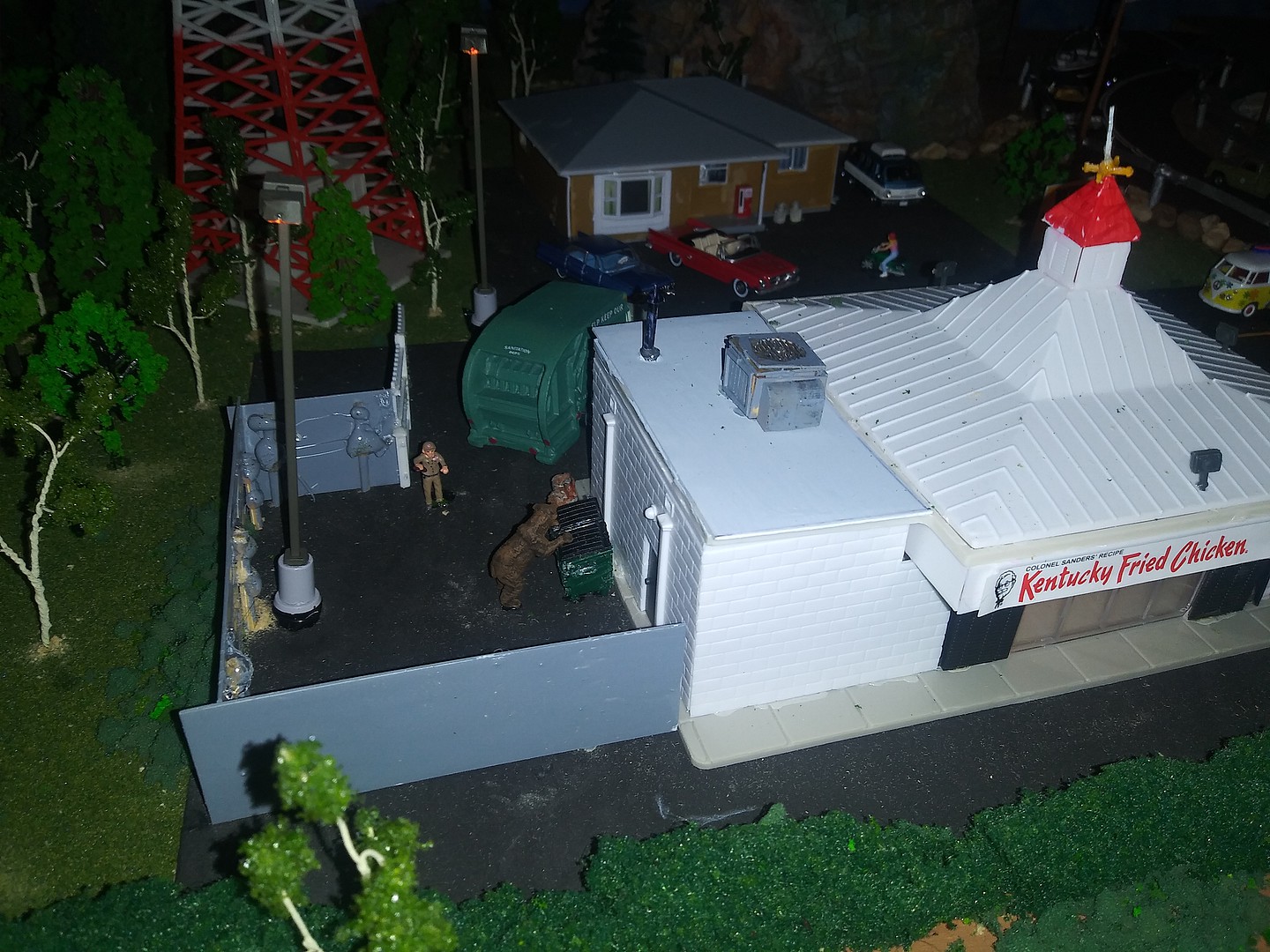 Kentucky Fried Chicken(R) Drive In Kit -- Model Train Building -- HO ...