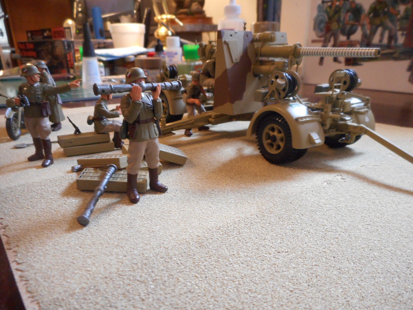 German 88mm Gun Flak 36/37 -- Plastic Model Military Diorama Kit -- 1/ ...