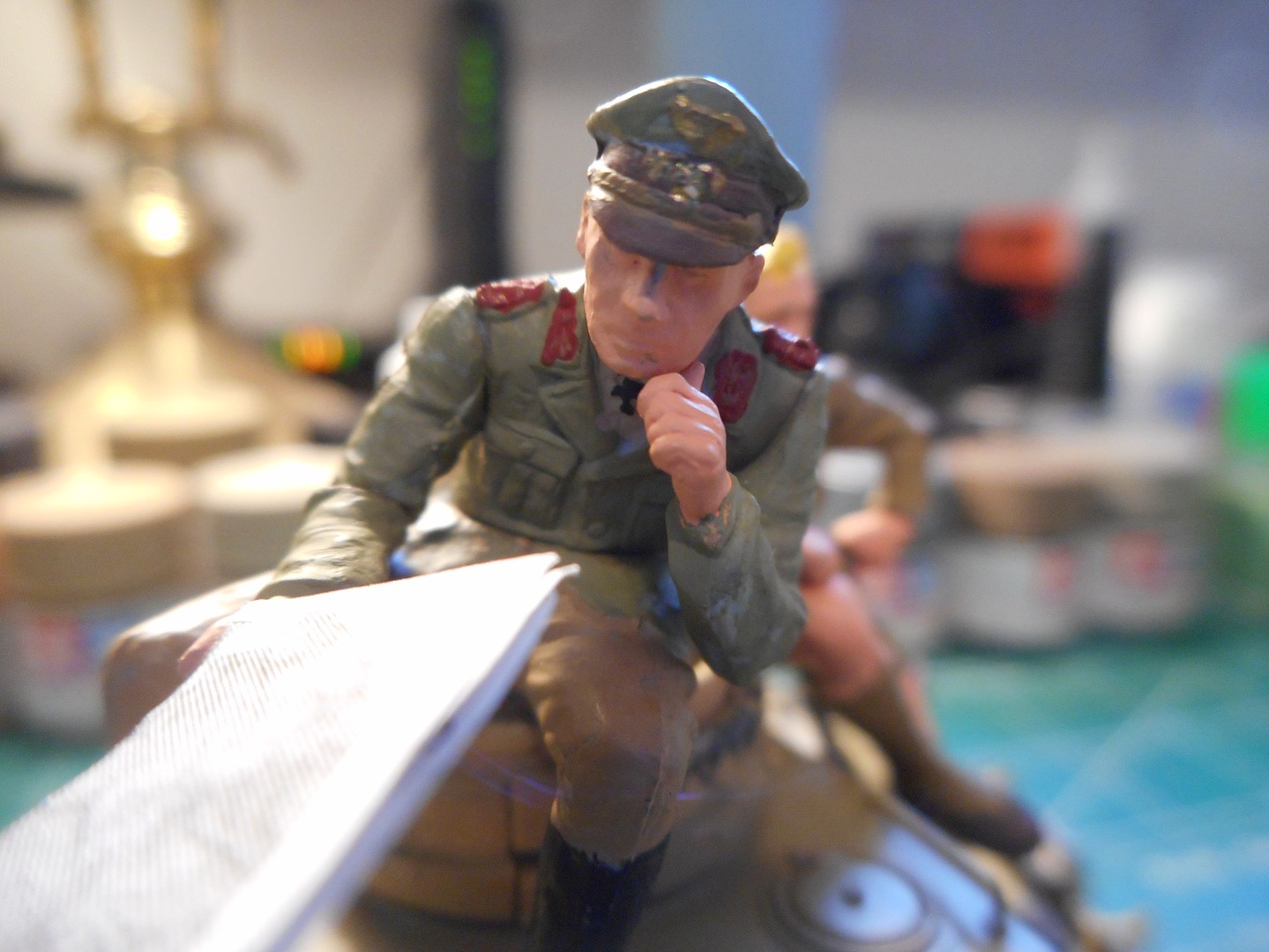 WWII Rommel & German Tank Crew DAK (6) -- Plastic Model Military Figure ...