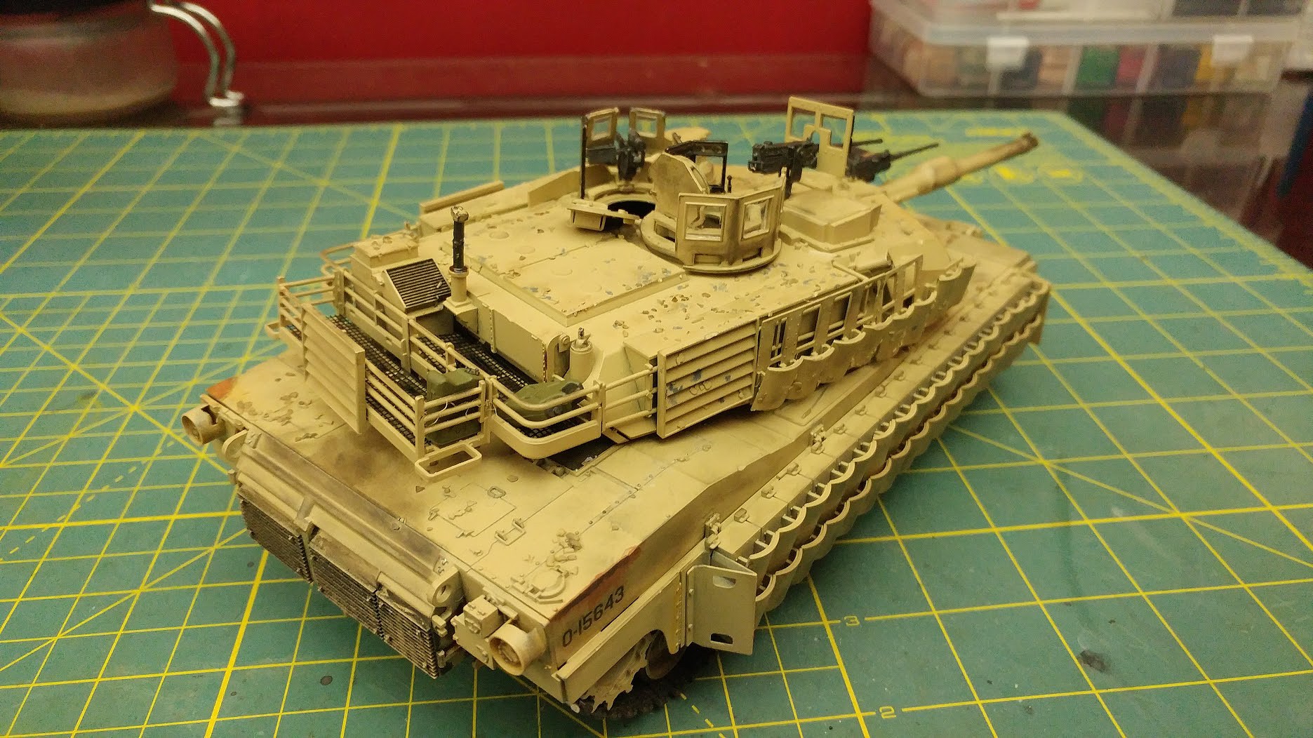 US M1A2 SEP Abrams Tusk II Tank -- Plastic Model Military Vehicle Kit ...
