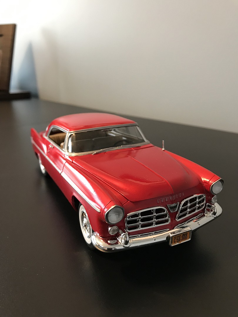 1956 Chrysler 300B -- Plastic Model Car Kit -- 1/25 Scale -- #1207 ...