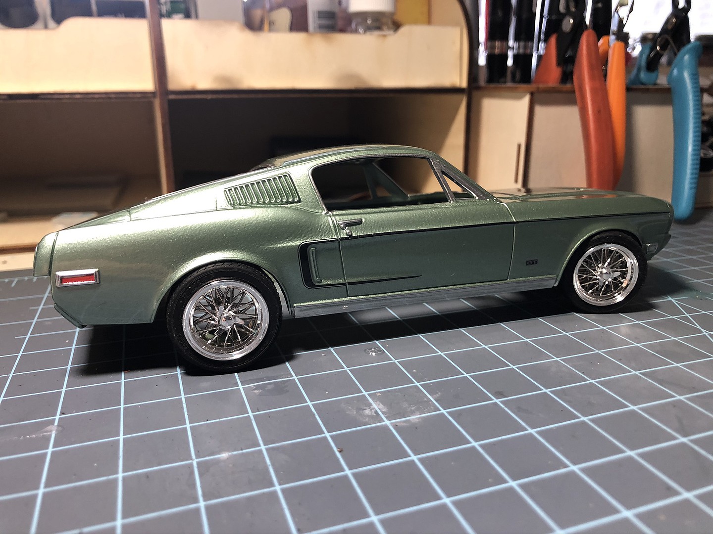 1968 Mustang GT 2'n1 -- Plastic Model Car Kit -- 1/25 Scale -- #854215 ...