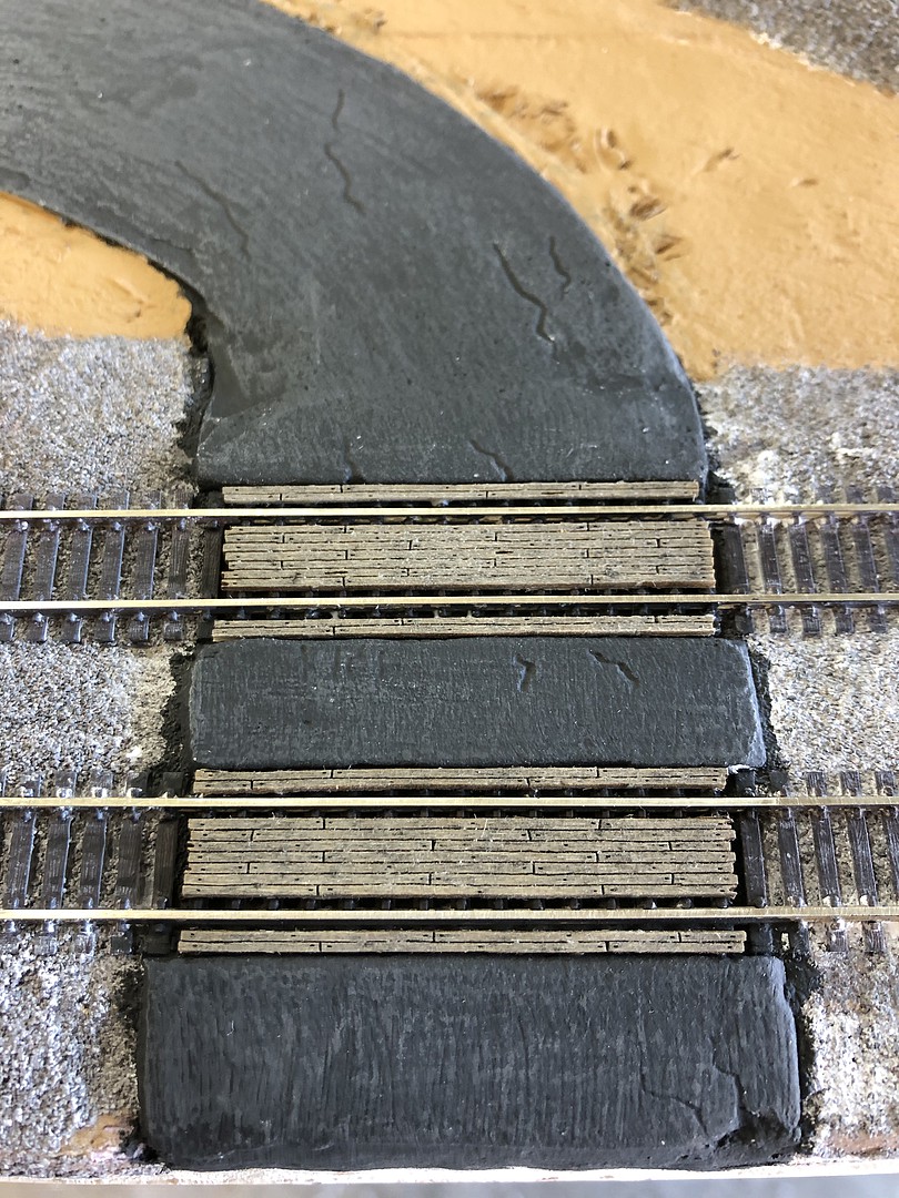 Wood Grade Crossing Kit Rough-Cut Two Lane pkg(2) -- N Scale Model ...