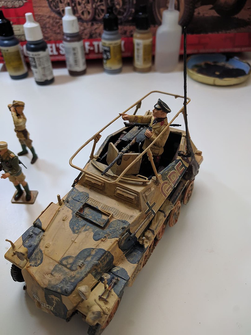 Rommel's Half Track Vehicle -- Plastic Model Military Vehicle Kit -- 1/ ...