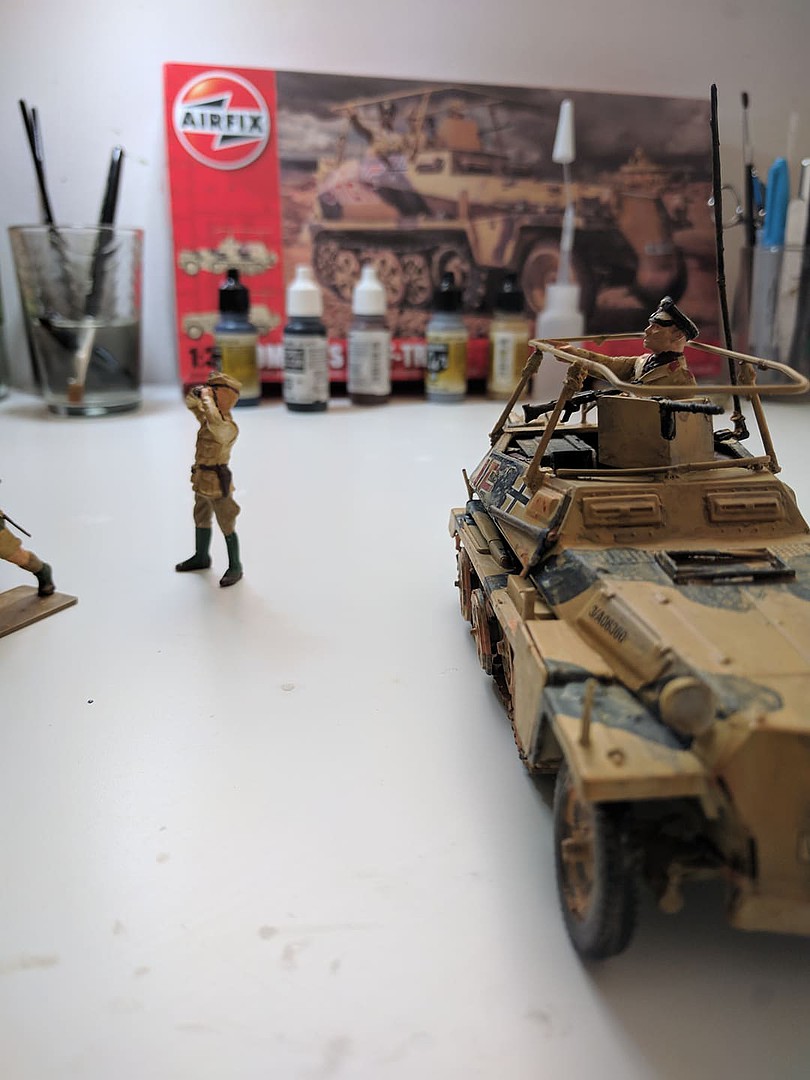 Rommel's Half Track Vehicle -- Plastic Model Military Vehicle Kit -- 1/ ...