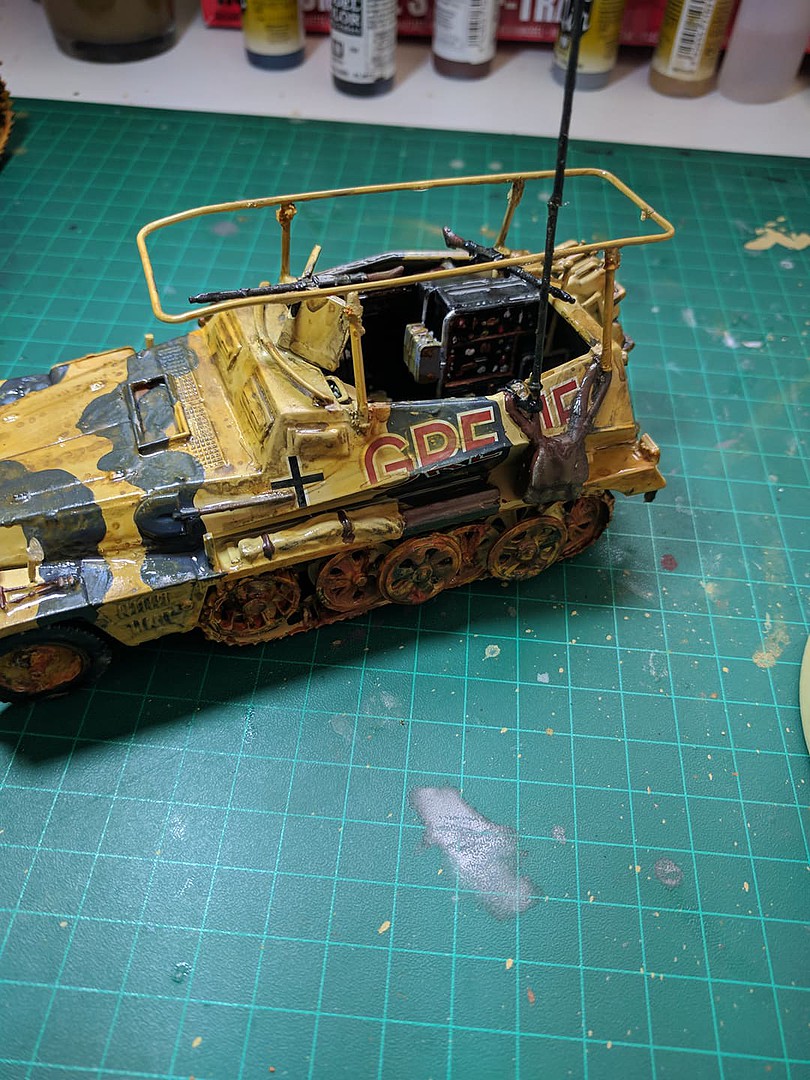 Rommel's Half Track Vehicle -- Plastic Model Military Vehicle Kit -- 1/ ...