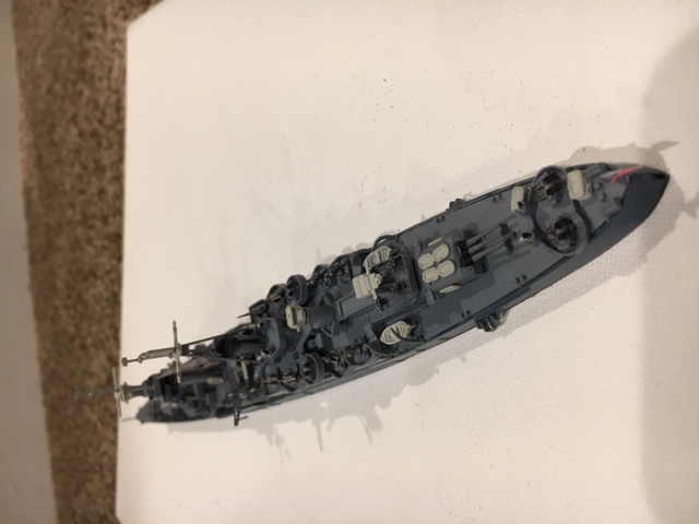 US Navy Indianapolis Cruiser Boat -- Plastic Model Military Ship Kit ...