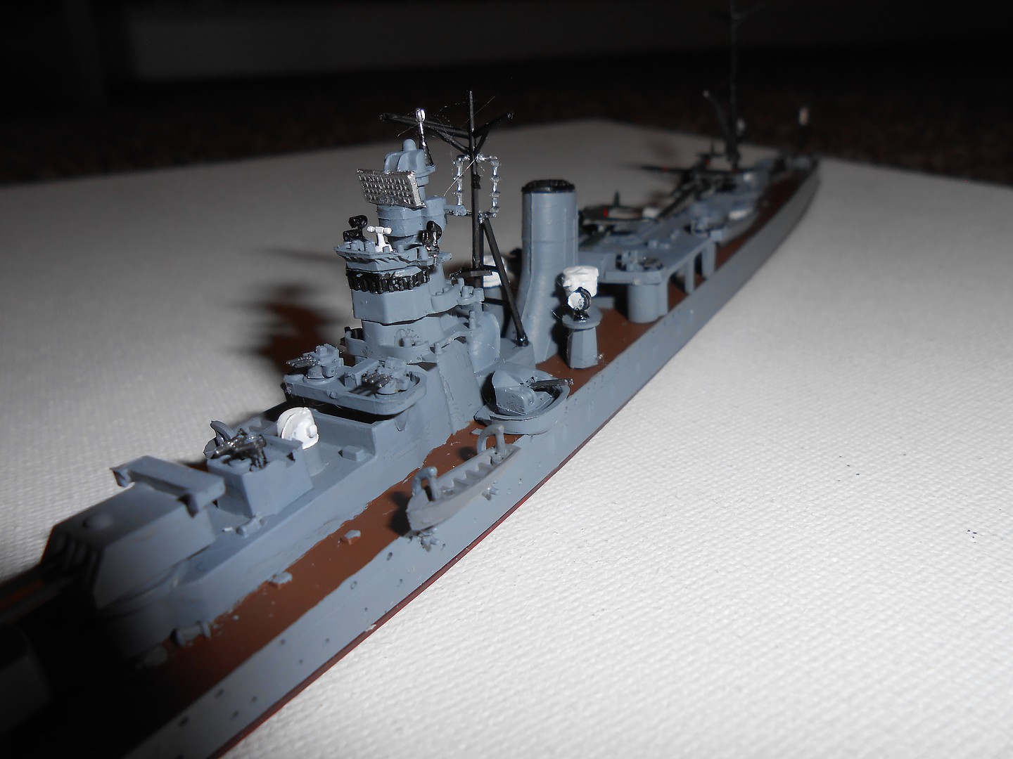 IJN Yahagi Light Cruiser Waterline Boat -- Plastic Model Military Ship ...