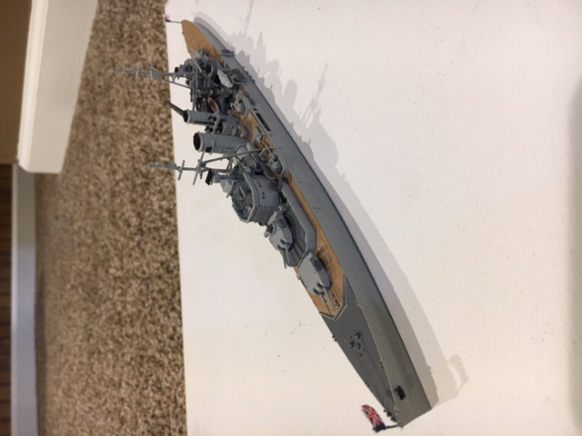 British Exeter Heavy Cruiser Waterline -- Plastic Model Military Ship ...