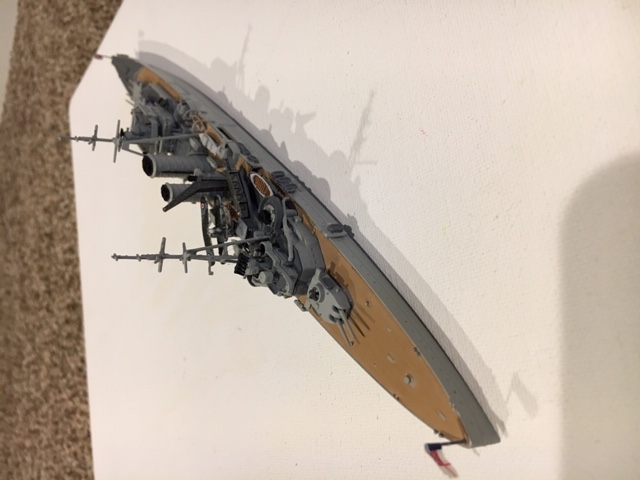 British Exeter Heavy Cruiser Waterline -- Plastic Model Military Ship ...