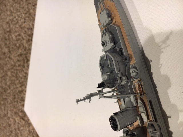 British Exeter Heavy Cruiser Waterline -- Plastic Model Military Ship ...