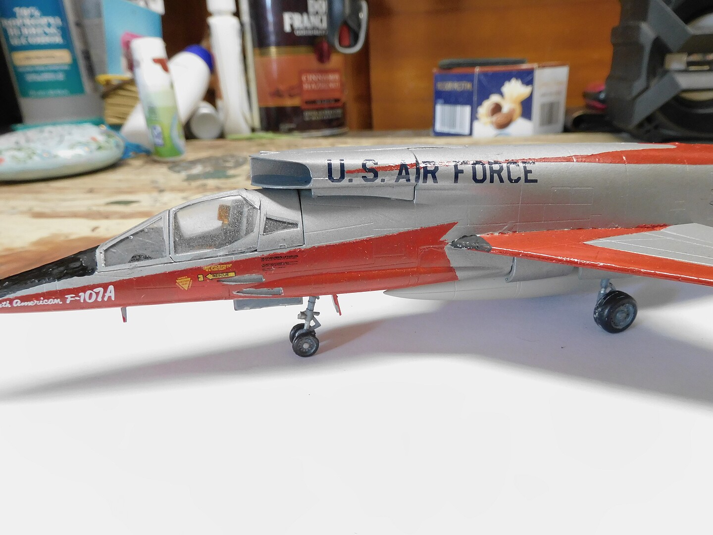 F107A Ultra Sabre Prototype Aircraft -- Plastic Model Airplane Kit -- 1 ...