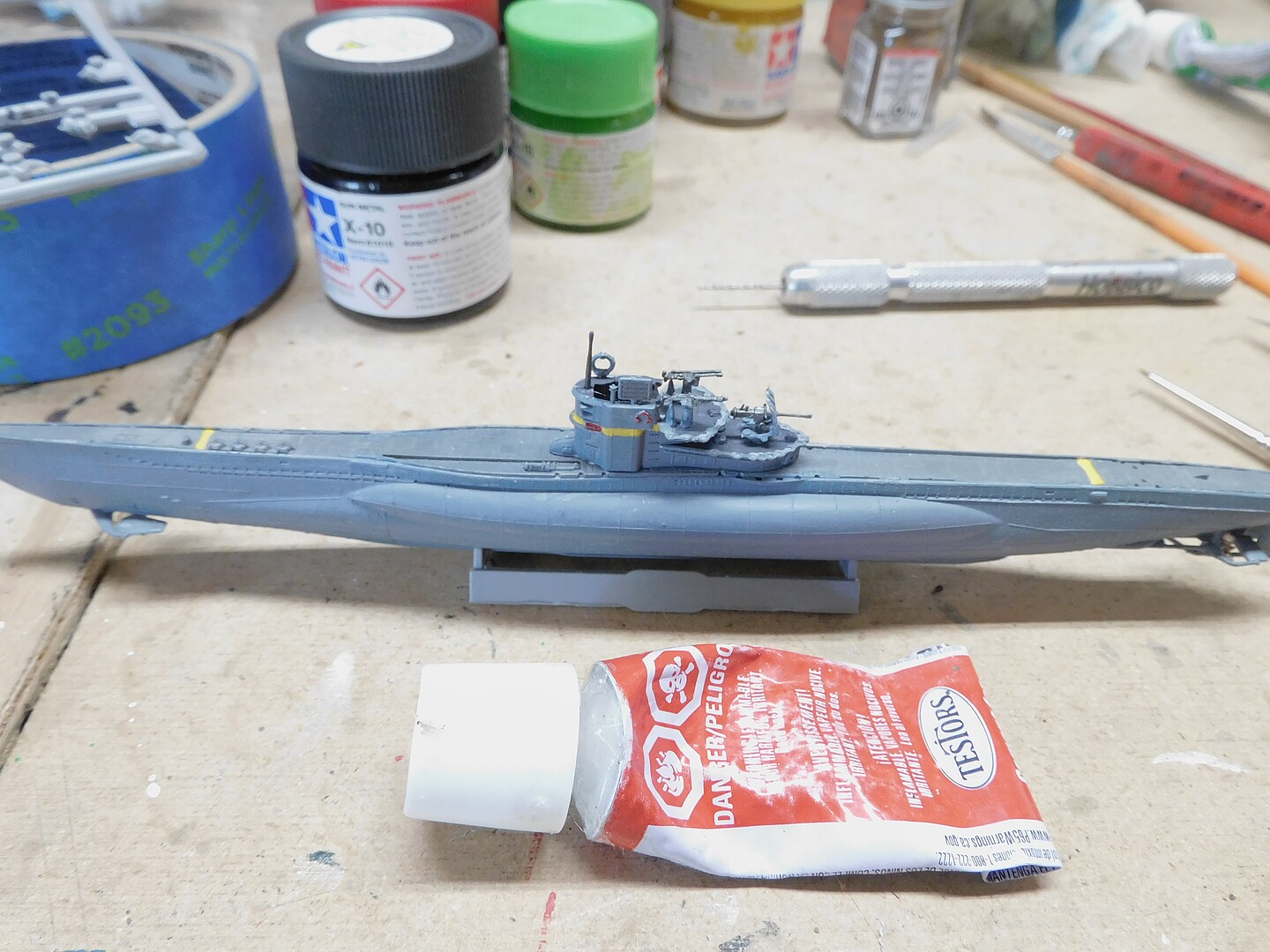 German Type VII C41 Submarine -- Plastic Model Submarine Kit -- 1/350 ...