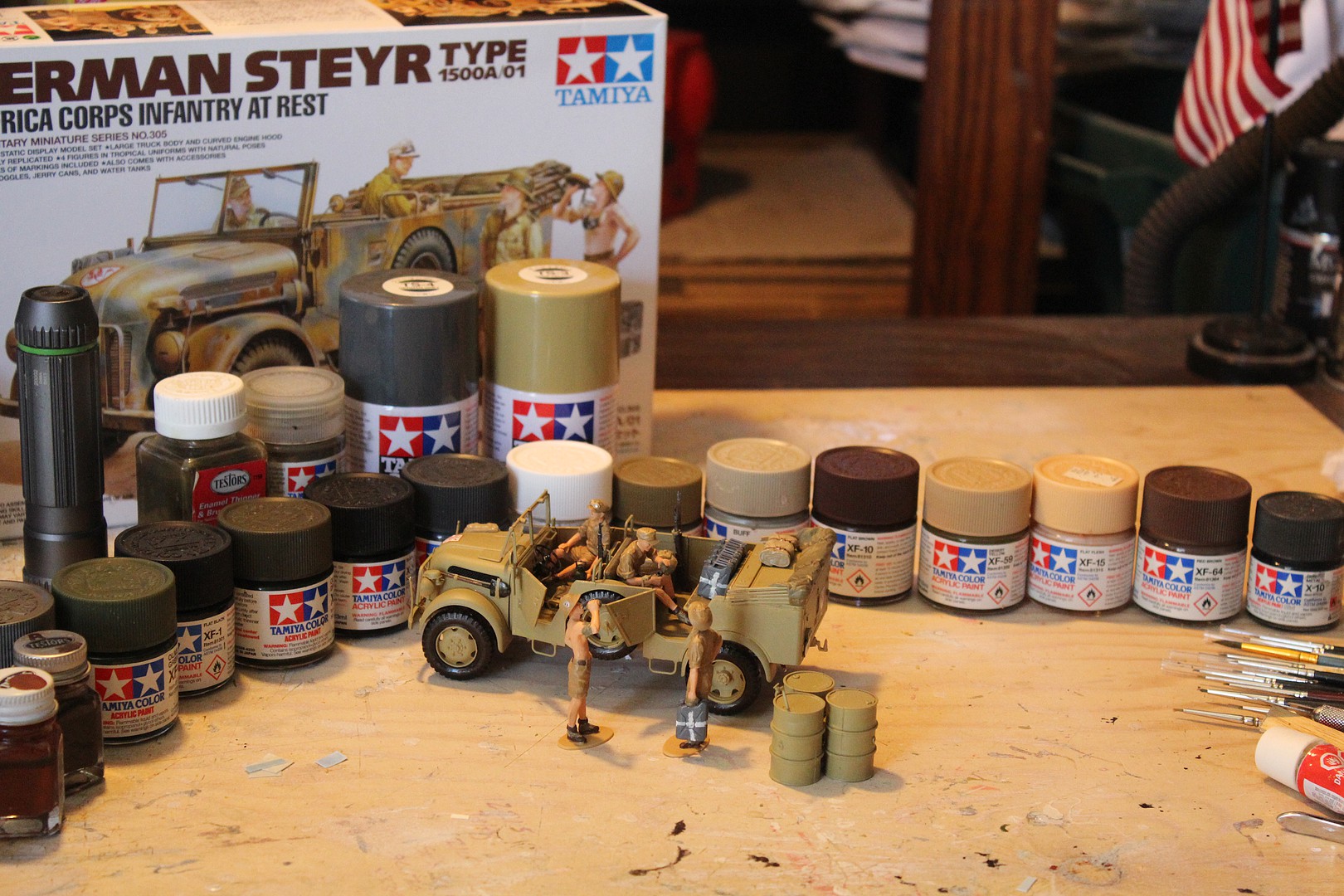 German Steyr Type 1500A/01 & Africa Corps -- Plastic Model Military Kit ...