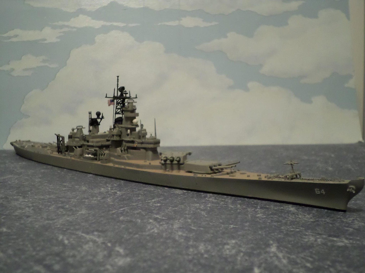 U.S.S. Wisconsin BB64 1991 Battleship -- Plastic Model Military Ship ...