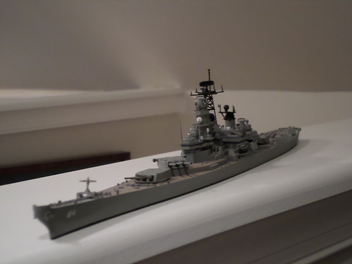 U.S.S. Wisconsin BB64 1991 Battleship -- Plastic Model Military Ship ...