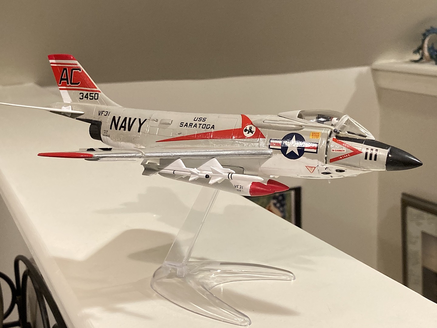 F3H Demon F3H-2N/F3H-2M (F3C) USN Fighter -- Plastic Model Airplane Kit ...