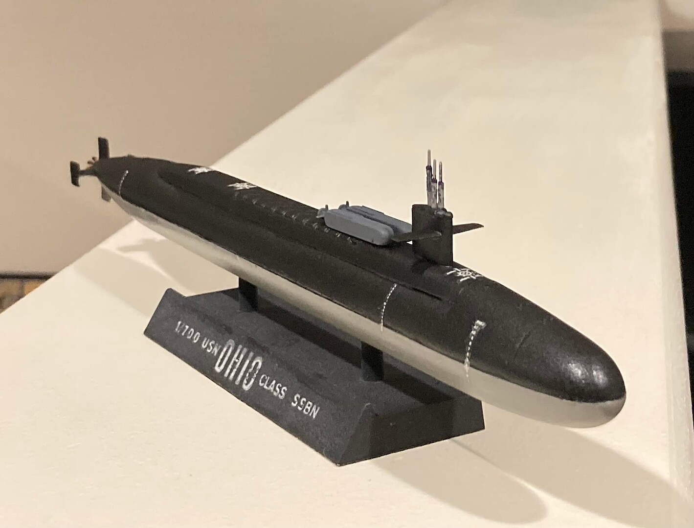 USS Florida SSGN 728 Missile Submarine -- Plastic Model Military Ship ...