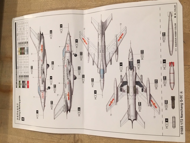 Nanchang Q5C Chinese Ground Attack Aircraft -- Plastic Model Airplane ...