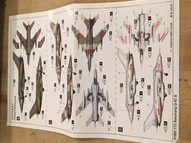 Nanchang Q5C Chinese Ground Attack Aircraft -- Plastic Model Airplane ...