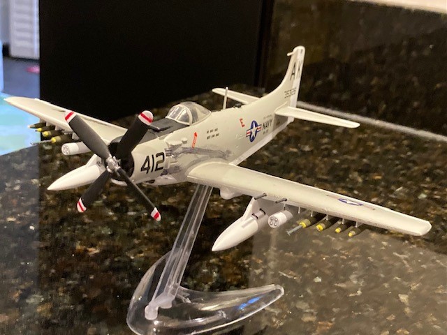 Douglas Skyraider AD-6 Attack Aircraft -- Plastic Model Airplane Kit ...