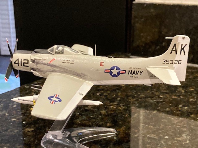 Douglas Skyraider AD-6 Attack Aircraft -- Plastic Model Airplane Kit ...