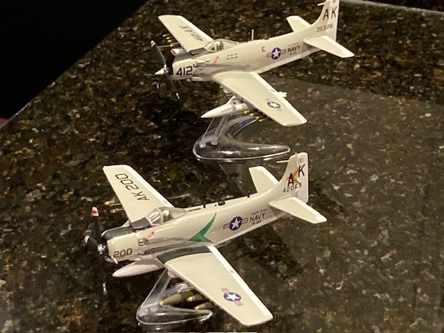 Douglas Skyraider AD-6 Attack Aircraft -- Plastic Model Airplane Kit ...