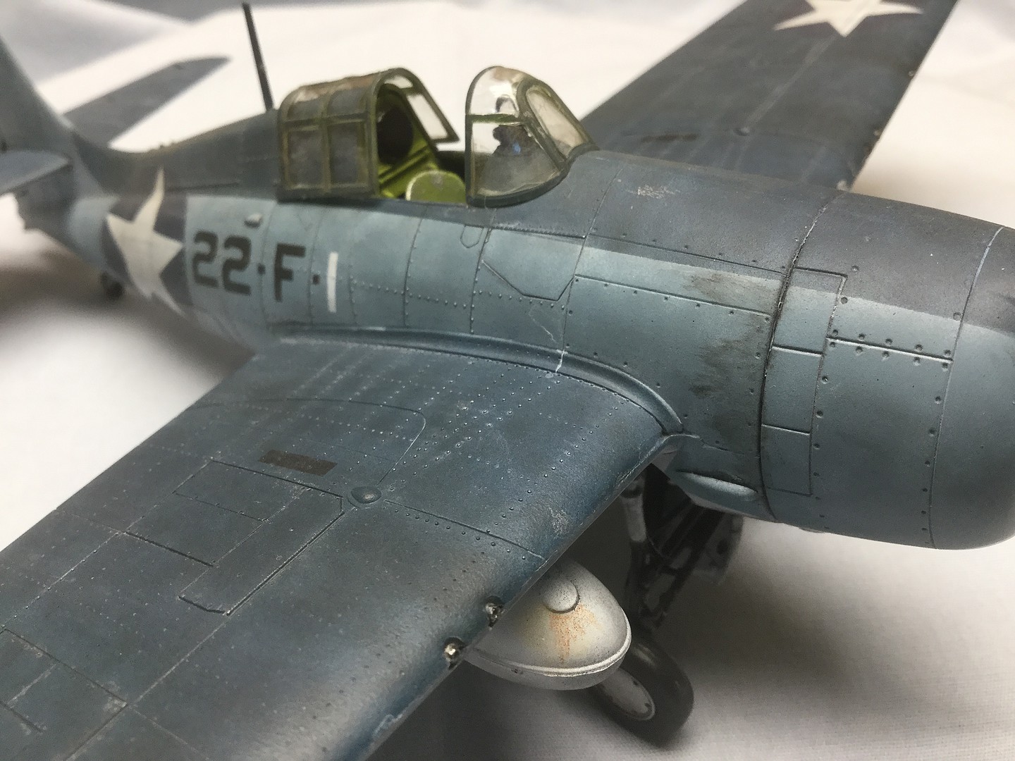 Grumman F4F-4 Wildcat Fighter Aircraft -- Plastic Model Airplane Kit -- 1/48 Scale -- #61034 ...
