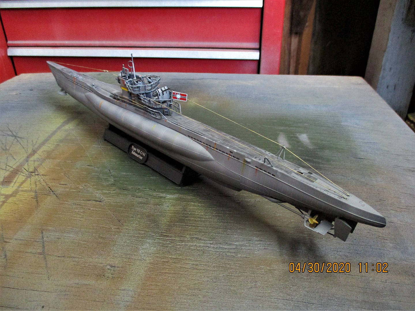 German U-Boat Type VIIC/41 Atlantic Version -- Plastic Model Military ...