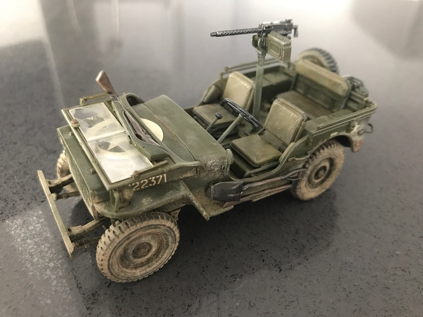 US Willys MB Jeep -- Plastic Model Military Vehicle Kit -- 1/35 Scale ...