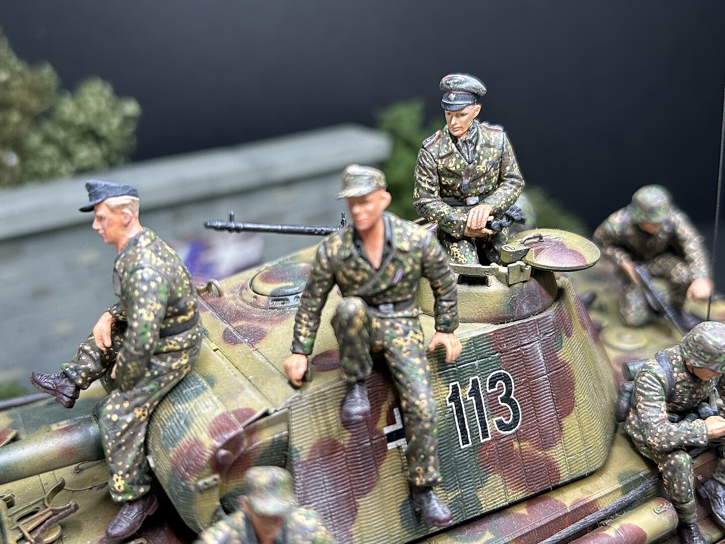 WWII Panzer Crew France 1944 (4) -- Plastic Model Military Figure Kit ...