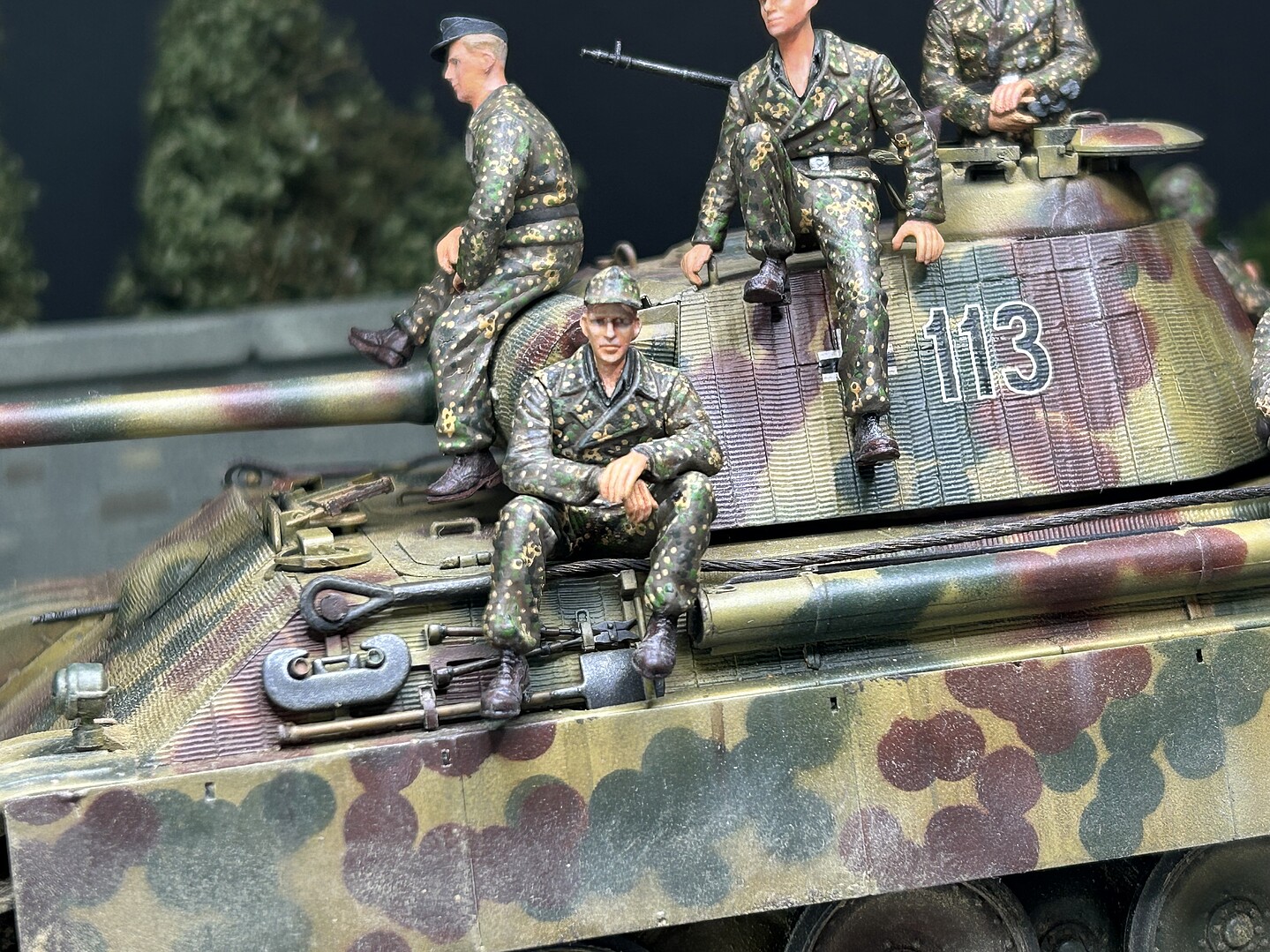 WWII Panzer Crew France 1944 (4) -- Plastic Model Military Figure Kit ...