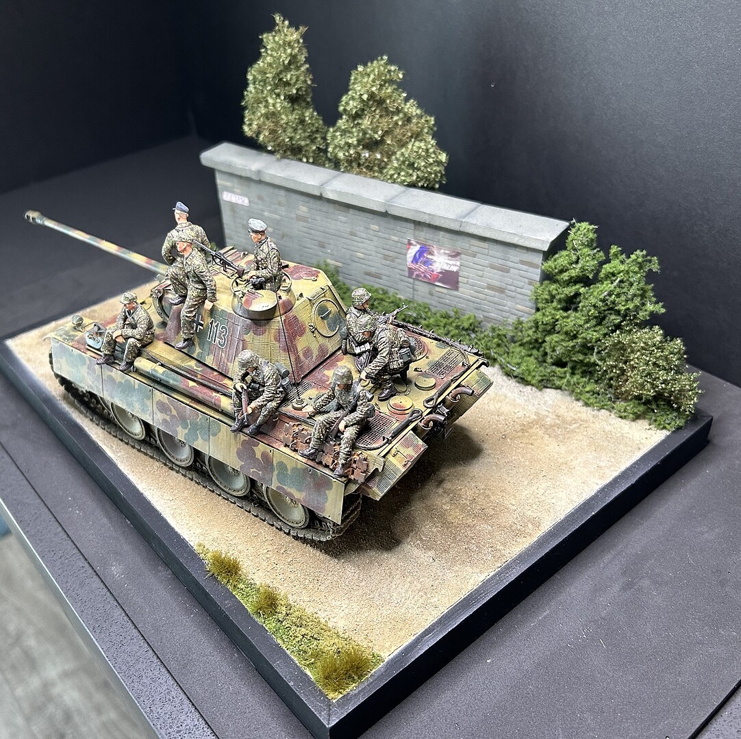 WWII Panzer Crew France 1944 (4) -- Plastic Model Military Figure Kit ...